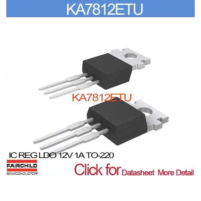 KA7812ETU ic reg ldo 12 볼트 1a to 220 KA7812ET 7812 KA7812 7812E KA781 7812ET|기타 전자 부품| - AliExpress