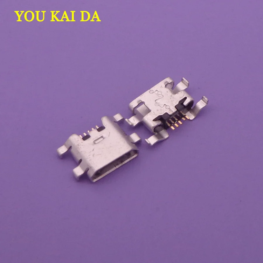 Conector de puerto de carga Micro para teléfono móvil, conector USB de 5 pines para ZTE para ...