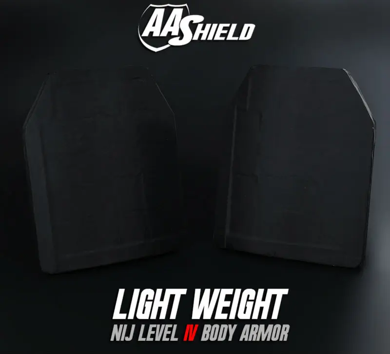 Aa 쉴드 방탄 초경량 하드 플레이트 바디 아머 인서트 안전 슈터 컷 #2 독립형 nij iv 10x12 쌍-Freehip.co.kr