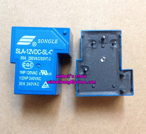 10pcs/lot ! Original SONGLE 6pins 12V relay SLA 12VDC SL C 30A new, in ...