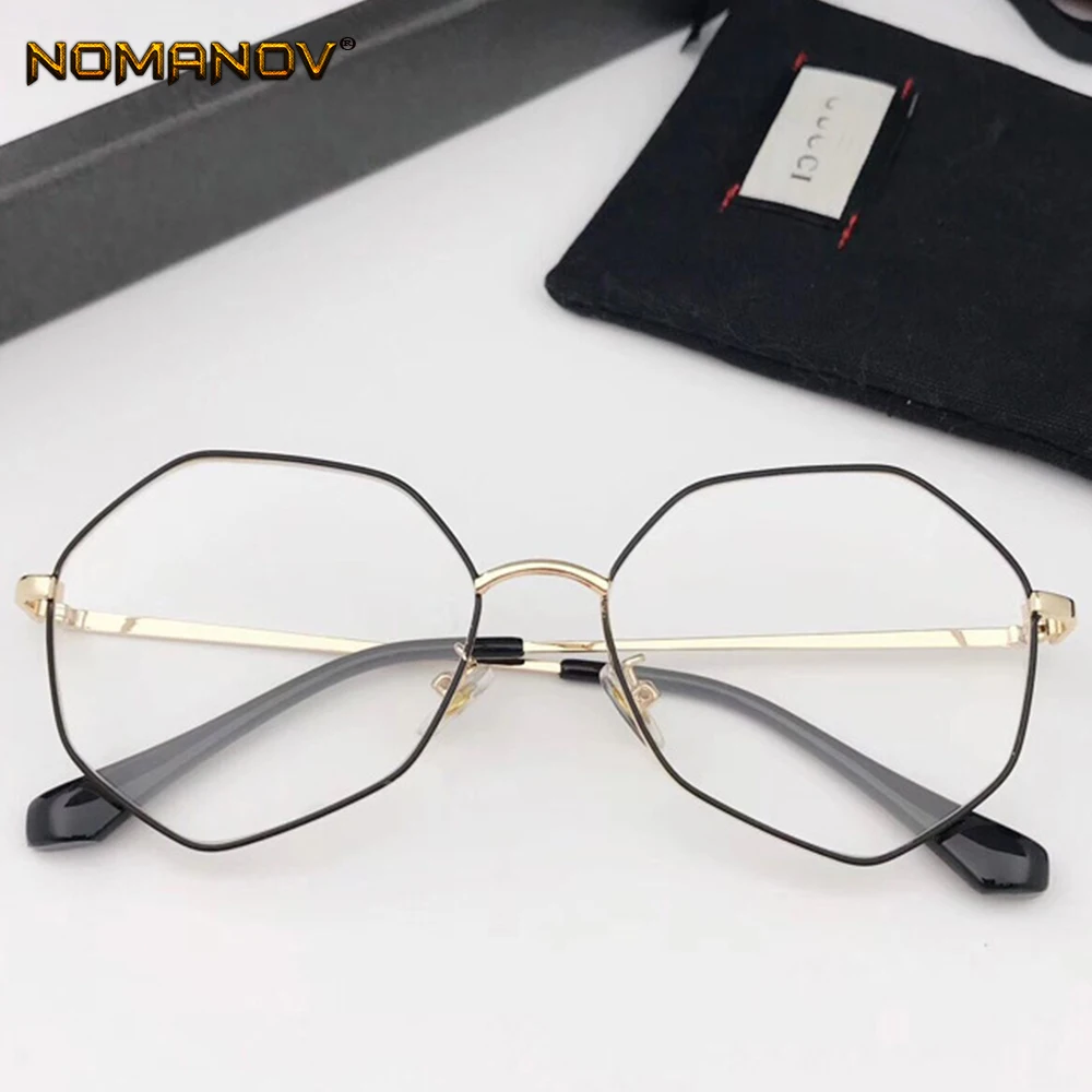 Fashion Personality Retro Polygon Alloy Frame Classic TREND Spectacles ...