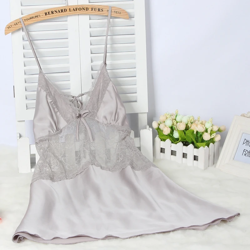 Vente En Gros Sexy Chemises De Nuit En Soie Dexcellente Qualité De