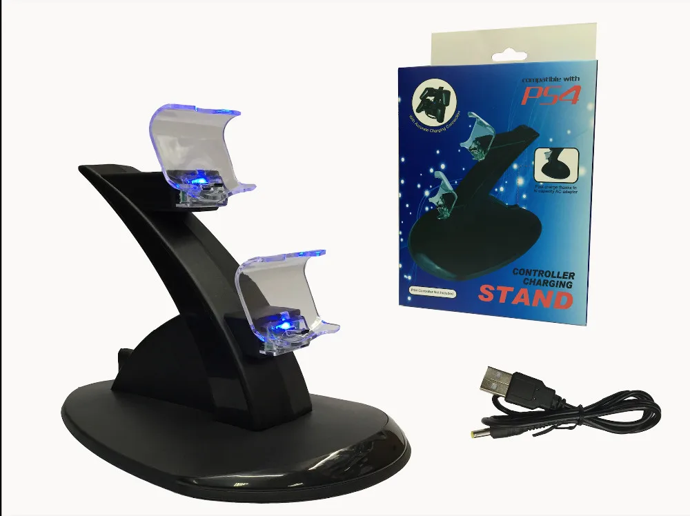 Dual USB Charge Dock Gaming Controller Charging Stand for Sony Play ...