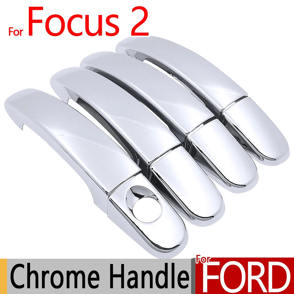 for Ford Focus 2 Chrome Door Handle Covers Accessories Stickers Car ...