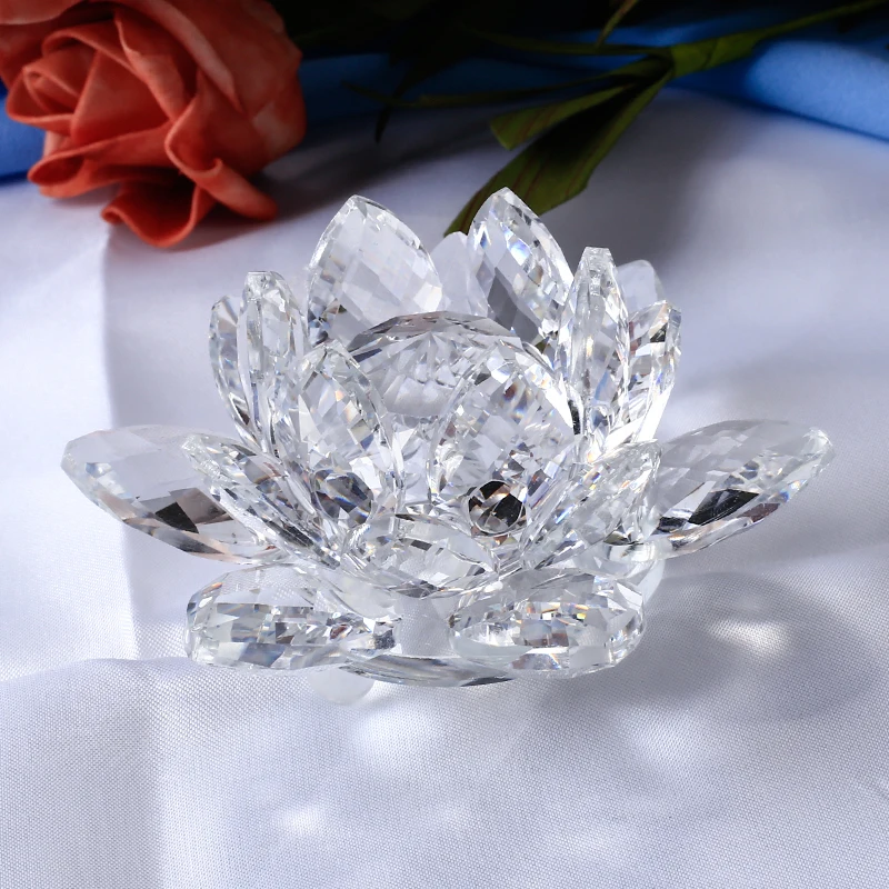 Lotus Crystal Feng Shui [Available in 8 colors and 3 sizes]