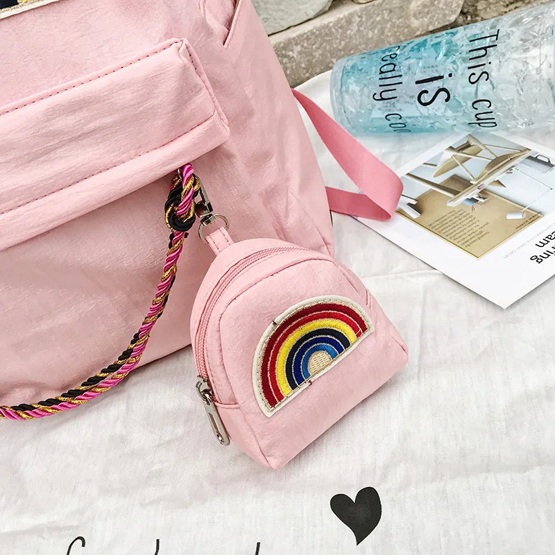 Cute Oxford Rainbow Backpack (With FREE Purse) - Queerks™