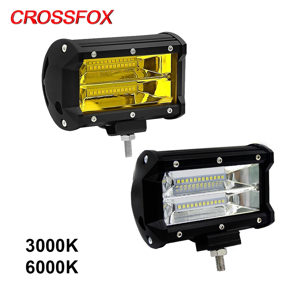 CROSSFOX-72W-Work-Light-Auto-LED-Bar-For-Off-road-4WD-ATV-Car-SUV ...