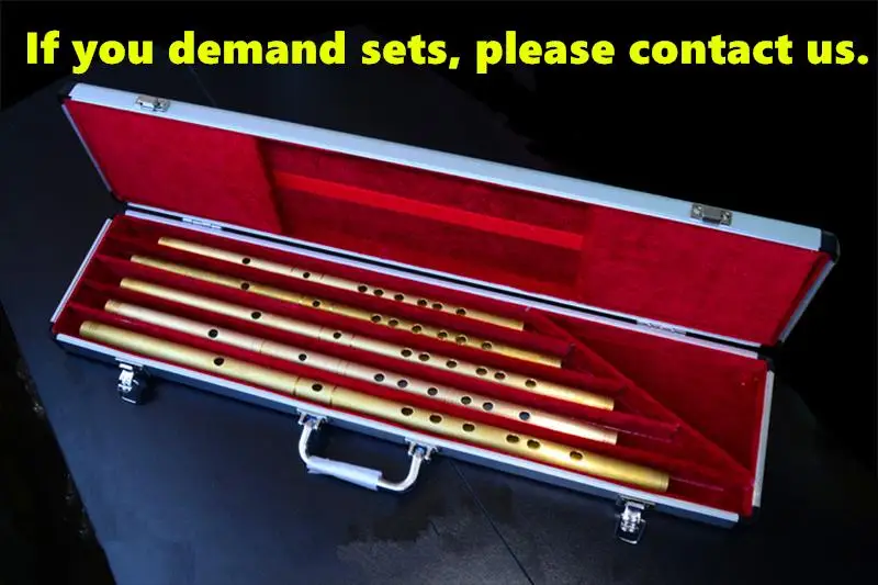Brass Metal Flute G Key Metal Flute Dizi One Section Profesional Flauta ...