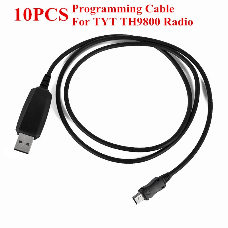 10PCS Original TYT TH9800 USB Programming Cable For TYT TH9800 Mobile ...