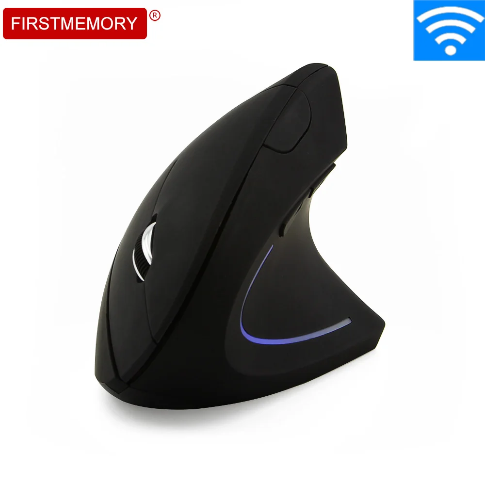 Rato ergonômico vertical sem fio da mão direita usb mouse 1600dpi ...