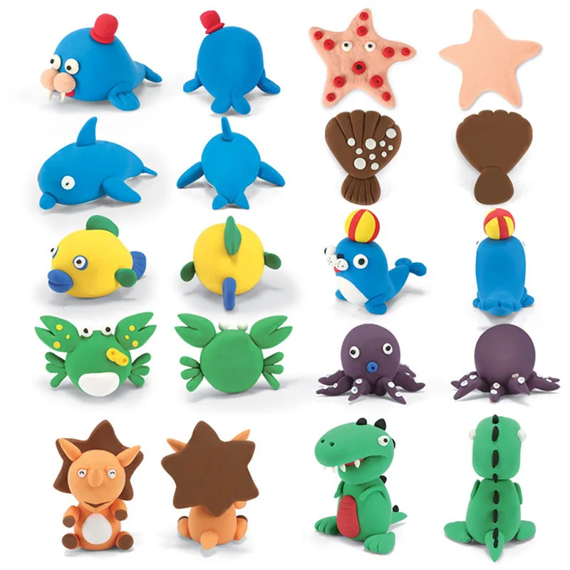 Aliexpress.com : Buy Handmade Animal Vegetables Pet Soft Clay Figure ...