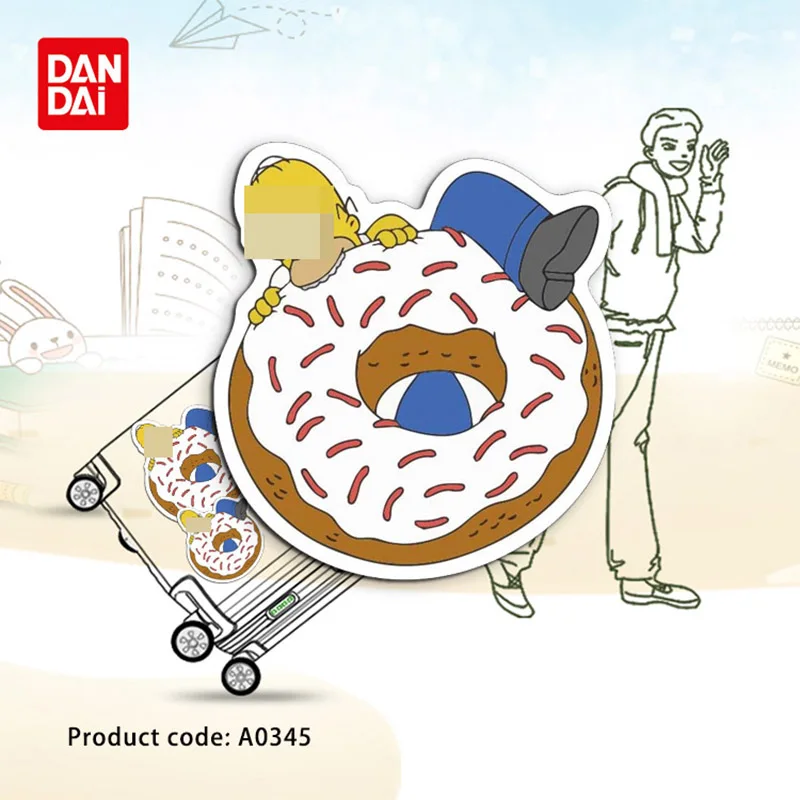 Stickers, Labels & Tags Waterproof The Simpsons Homer Donut Sticker ...
