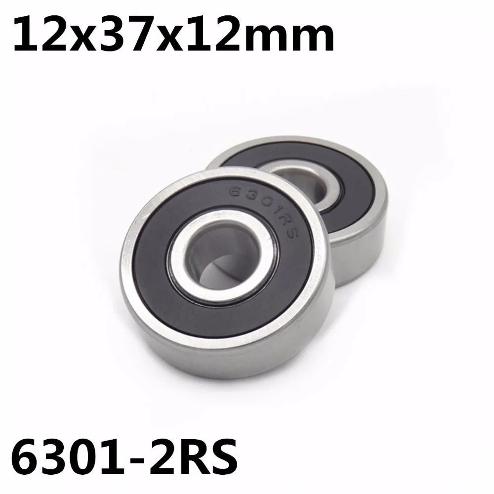 10 sztuk 6301 2RS łożysko kulkowe 12x37x12mm łożysko kulkowe zwykłe ...