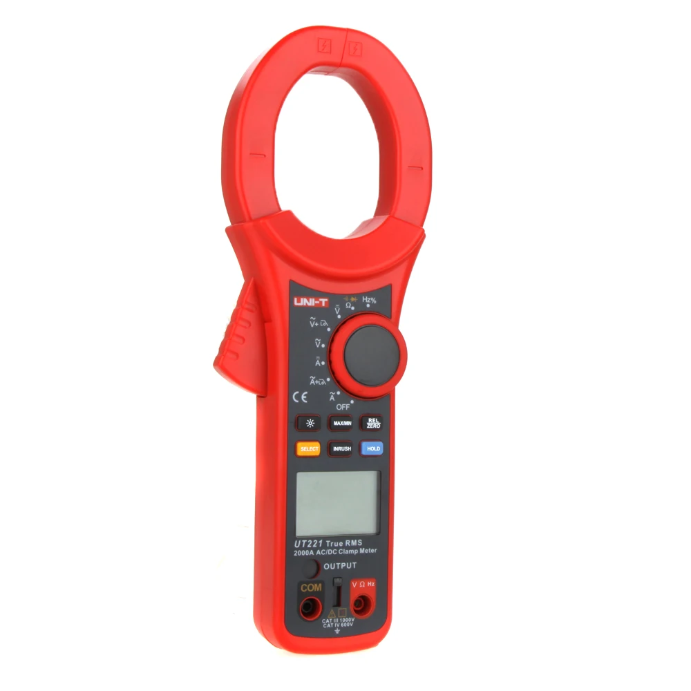 UNI-T UT221 AC DC 2000A Digital Clamp Meter True RMS ammeter Resistor ...