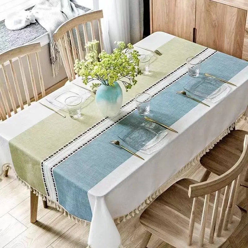 Table Cloth Christmas Tree Printed Fabric Jacquard Tablecloth 60" X 120 ...