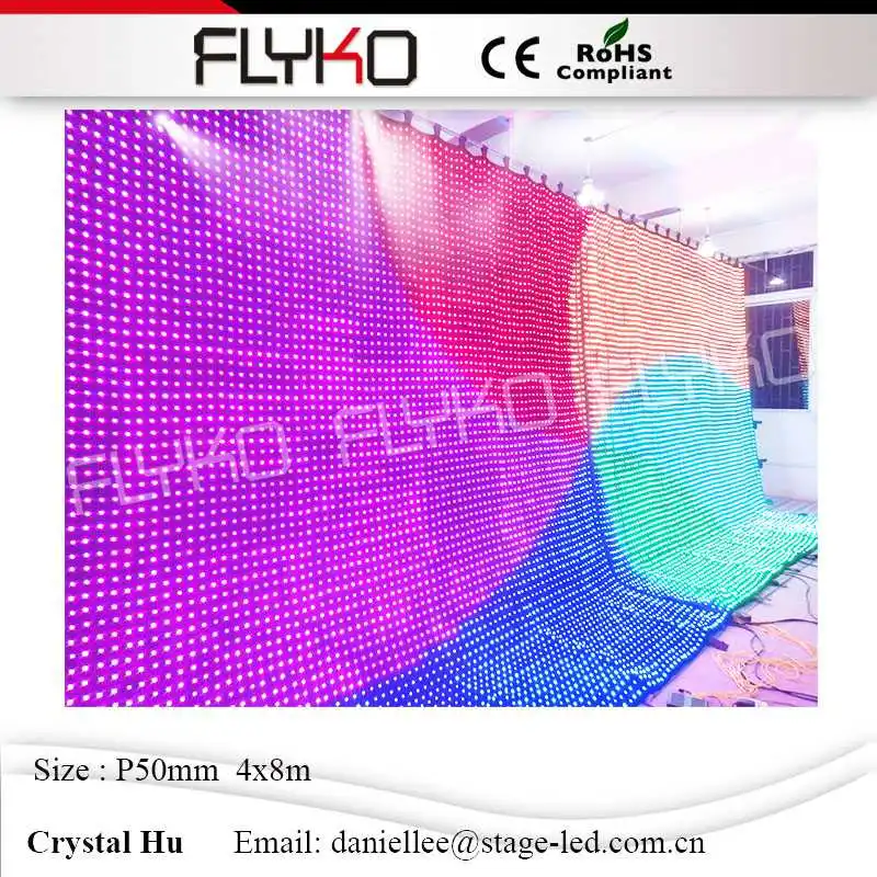 Flyko stage P50MM 4X8M high quality indoor programmable led flexible ...