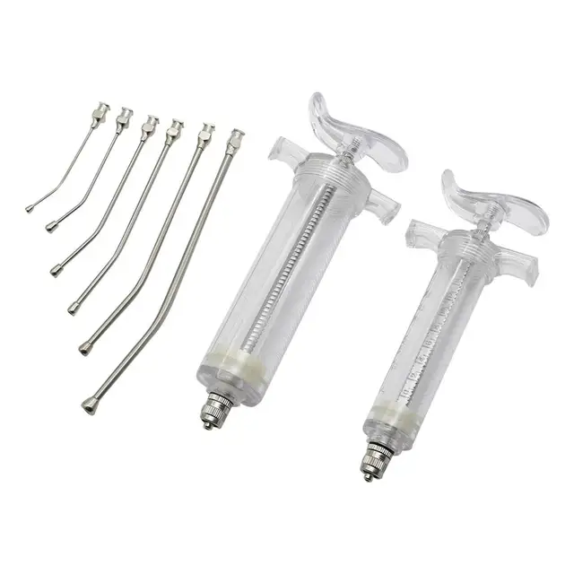 Manual Feeding Rearing Gavage Crop Needle Curved Medication Tube Cage ...