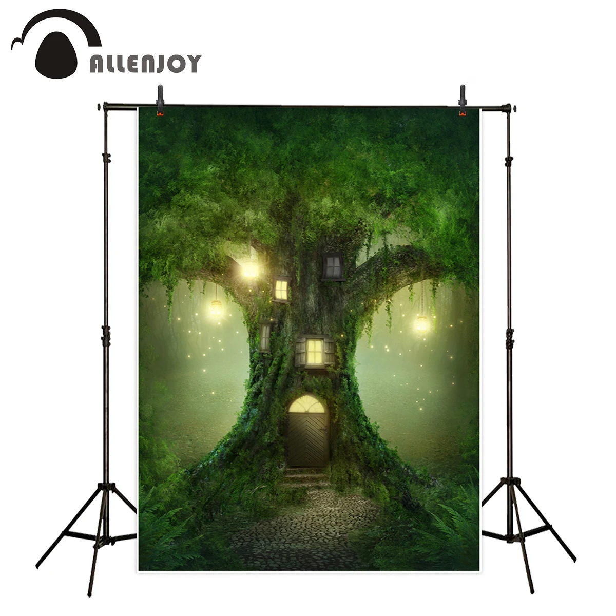 Allenjoy backgrounds for photo studio Wizard tree house green light ...