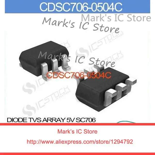 CDSC706 0504C DIODE TVS ARRAY 5V SC706 CDSC706 0504C 0504 CDSC706 C706 ...