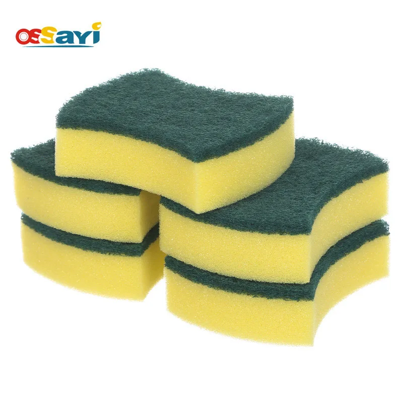 3Pcs Clean Sponge Powerful Double Sided Sponge Kitchen Decontamination Tool Magic Rub Scouring ...