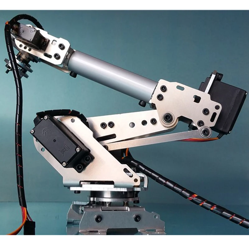 6 DOF CNC Aluminum Robotic Arm Frame ABB Industrial Robot Model 6-Asix Robot Arm MG996R MG90S