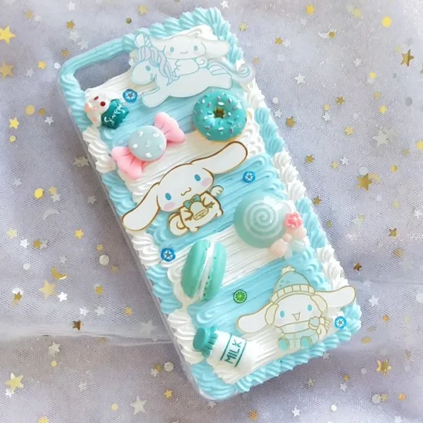 3D Cinnamoroll Cartoon Fresh Cream Candy Phone Case - KawaiiMerch.com