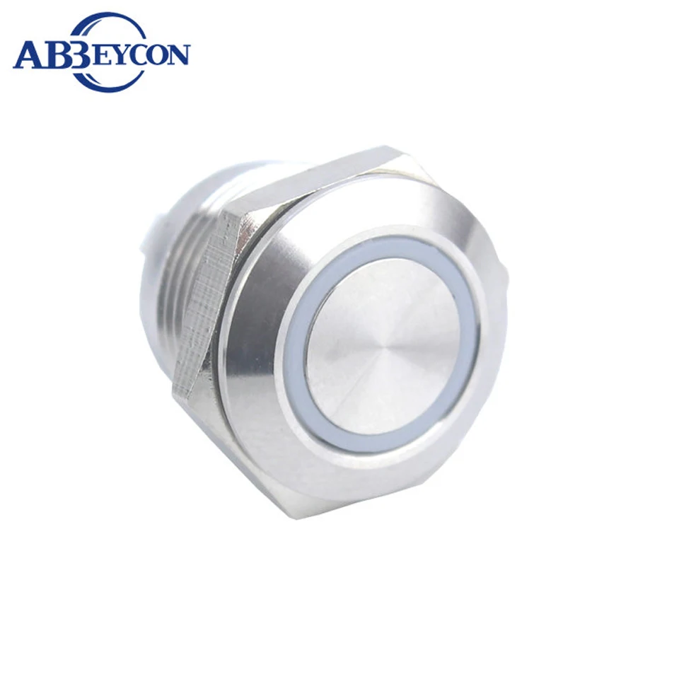 12mm Short Type Momentary Button Ring Led Illuminated Light Small ...