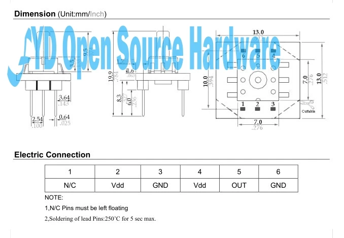 1pcs Xgzp6847 -5~5kpa Pressure Sensor Transmitter Module 0.5-4.5v ...
