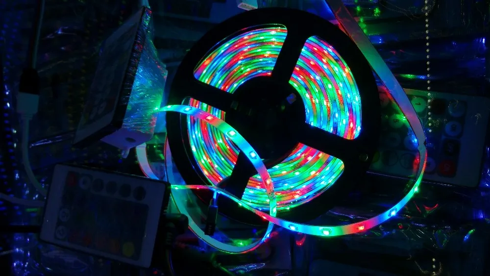 LED light 2835 red/green/blue/yellow/white DC12V 5M 60led=1 meters ...