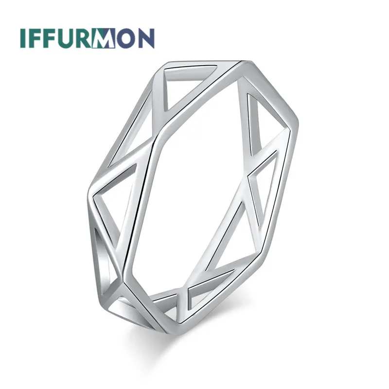 IFFURMON Real 925 Sterling Silver Women Rings For Engagement Party ...