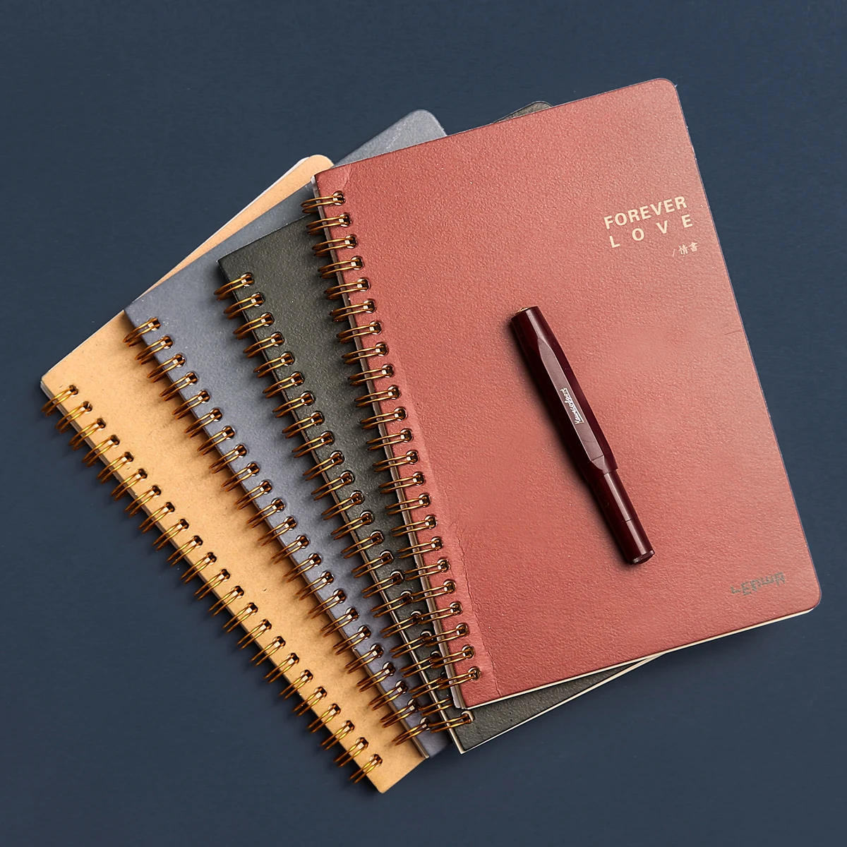 A Love Letter Retro Color Coils Notebook Notebook Helix Notepad