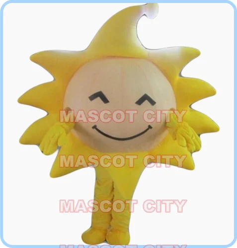 Mascot Sunny Sun Mascot Costume Adult Size Cartoon Golden Sun Theme ...