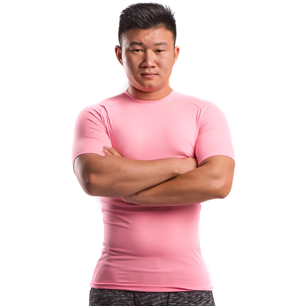 Muscle Alive Men's Bodybuilding Tight Tee Shirt Fitness Workout ...