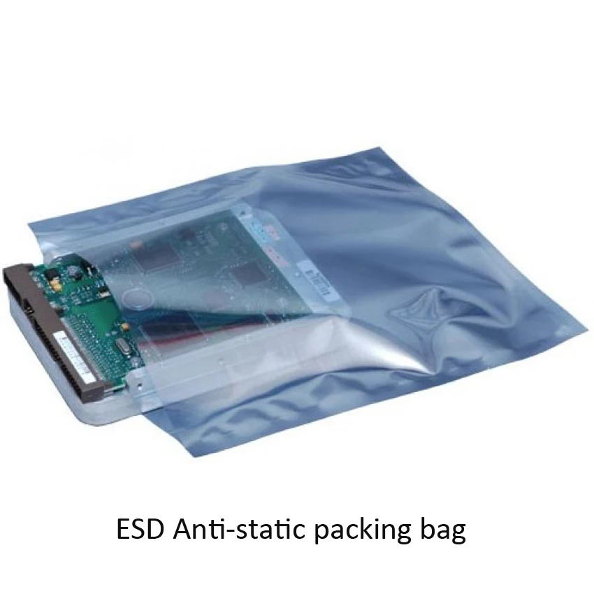 Flat anti static shielding ESD plastic open top plastic bags 100pcs ...