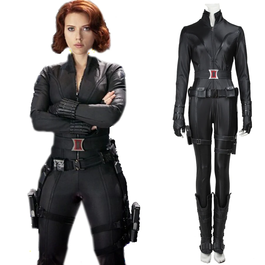 The avengers 1 black widow natasha romanoff cosplay kostüm film ...