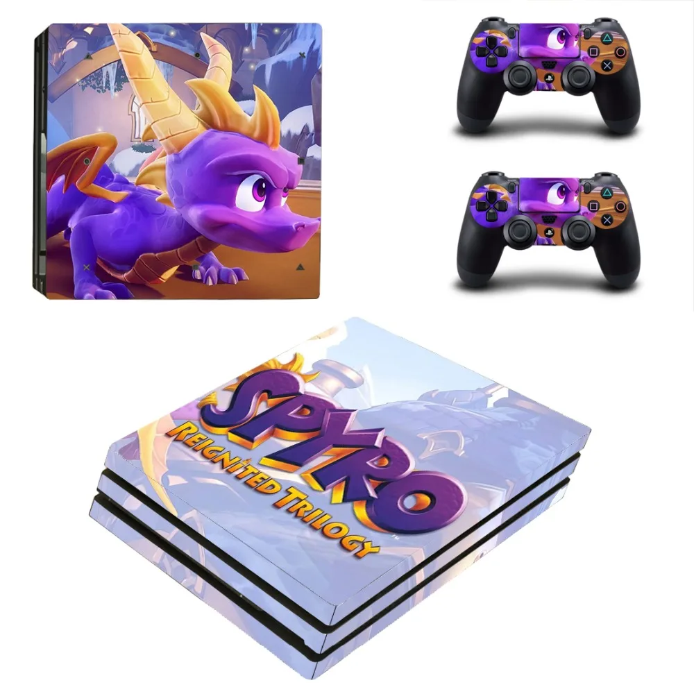 Spyro Skin Sticker for Sony PS4 Pro Console and Dualshock 4 Controllers ...