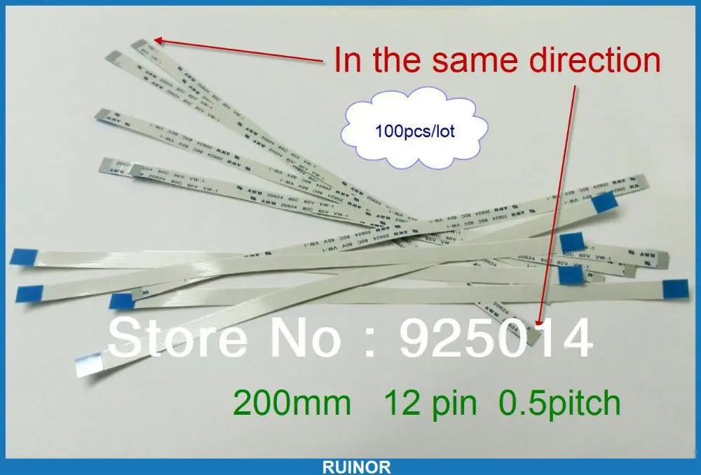 AWM-20624-hight-quality-100pcs-Lot-20-cm-12-pin-0-5mm-pitch-Power ...
