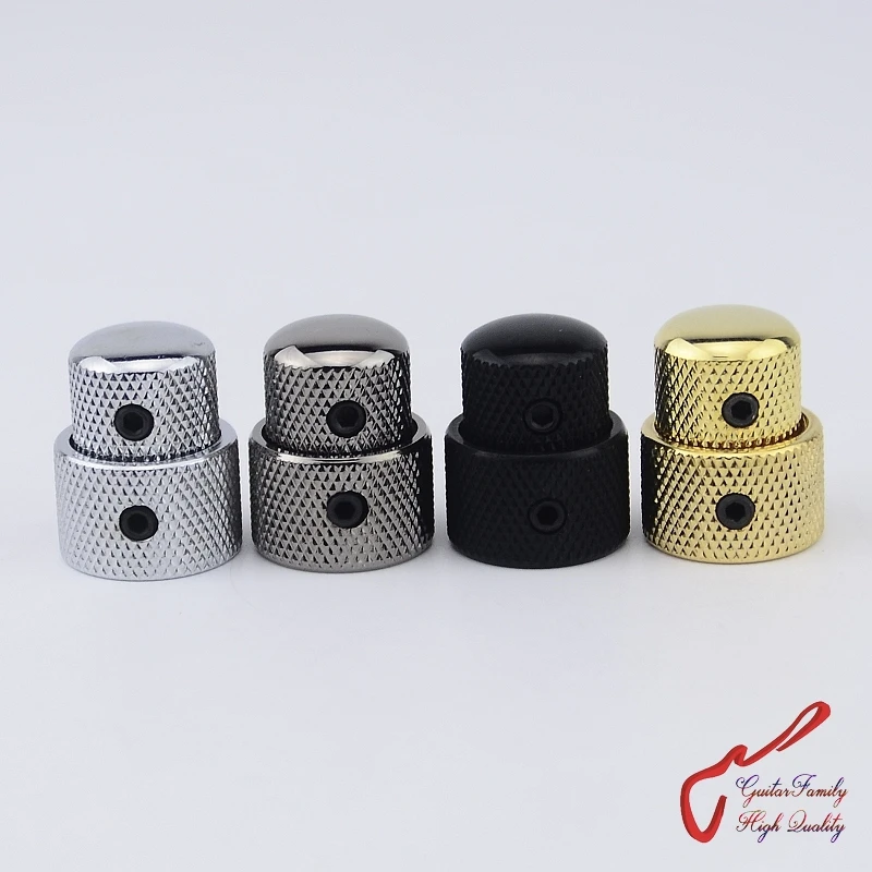 1 Set GuitarFamily Dome Metal Dual Control Knob For Electric Guitar ...