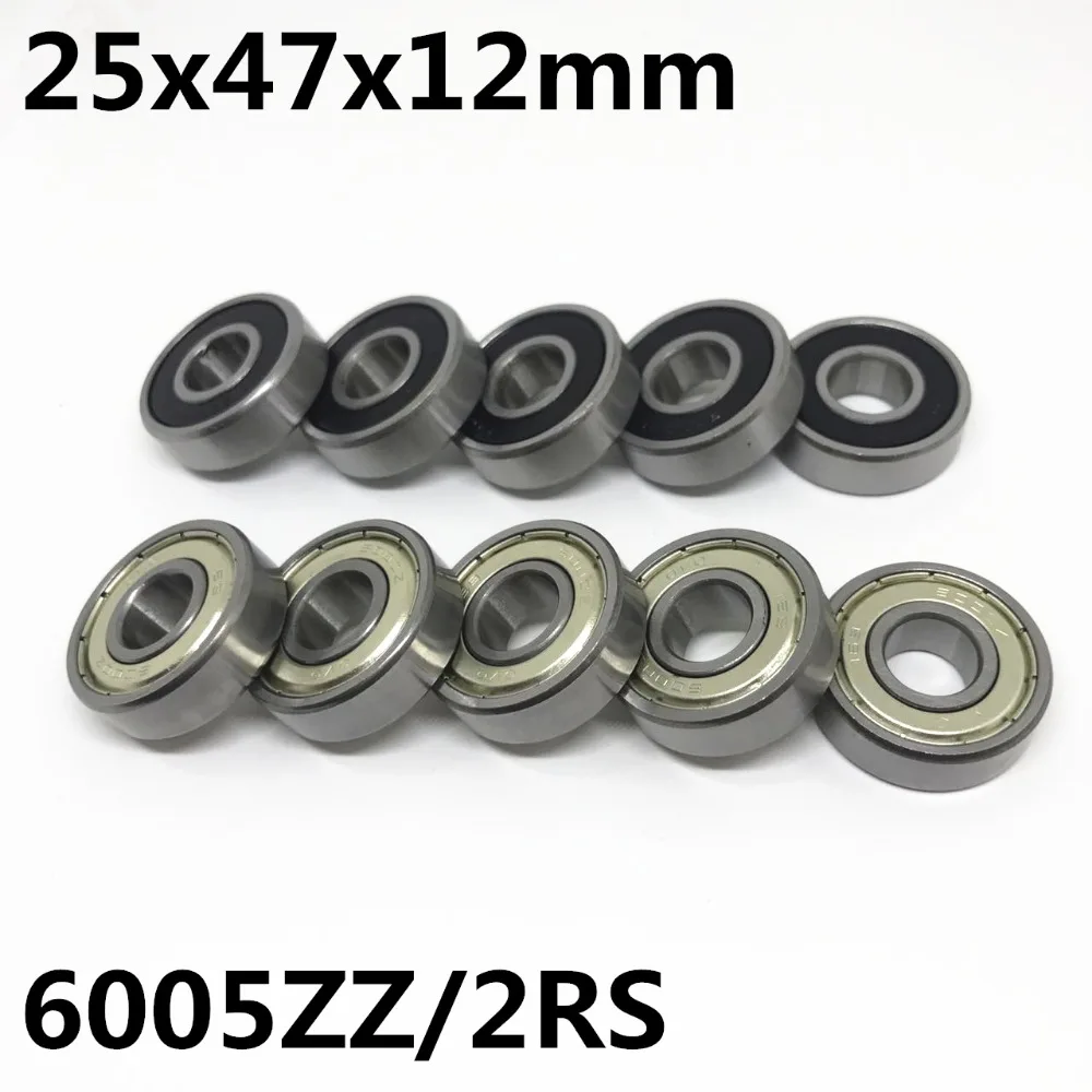 2PCS-High-quality-6005ZZ-6005-2RS-ball-bearing-25x47x12-mm-deep-groove ...