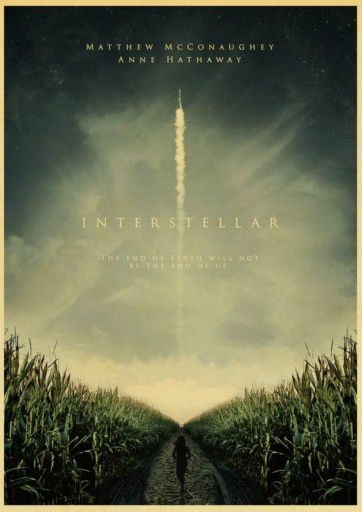 Movie Poster Interstellar Posters Wall Stickers Retro Poster Prints ...