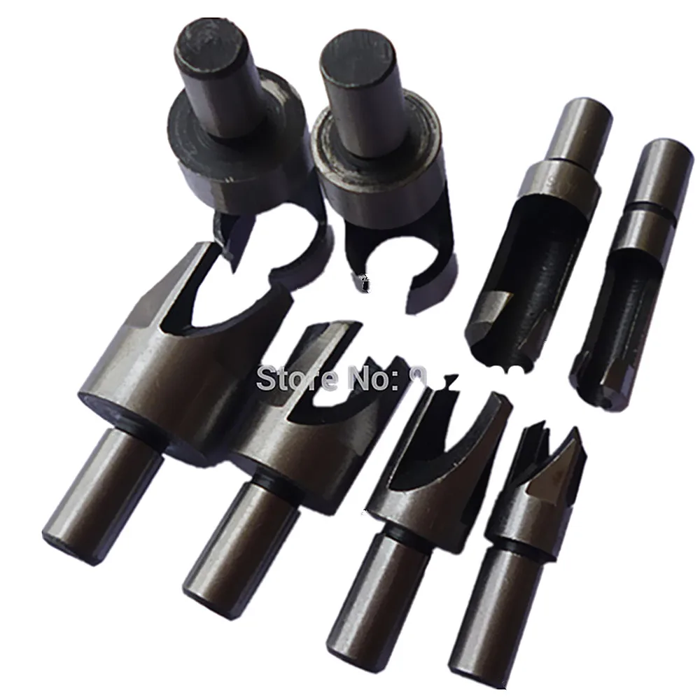 8pc Wood Plug Hole Cutter Set Dowel Maker Cutting Tools Metric 6mm 16mm ...