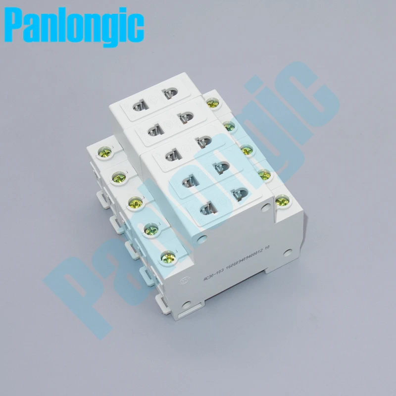 Digital Module Socket 2 hole 10A Two pole Socket Rail Mounting Socket ...