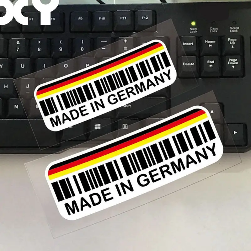 XY-2pcs-Germany-Flag-Barcode-Reflective-Type-Car-Stickers-Motorcycle ...