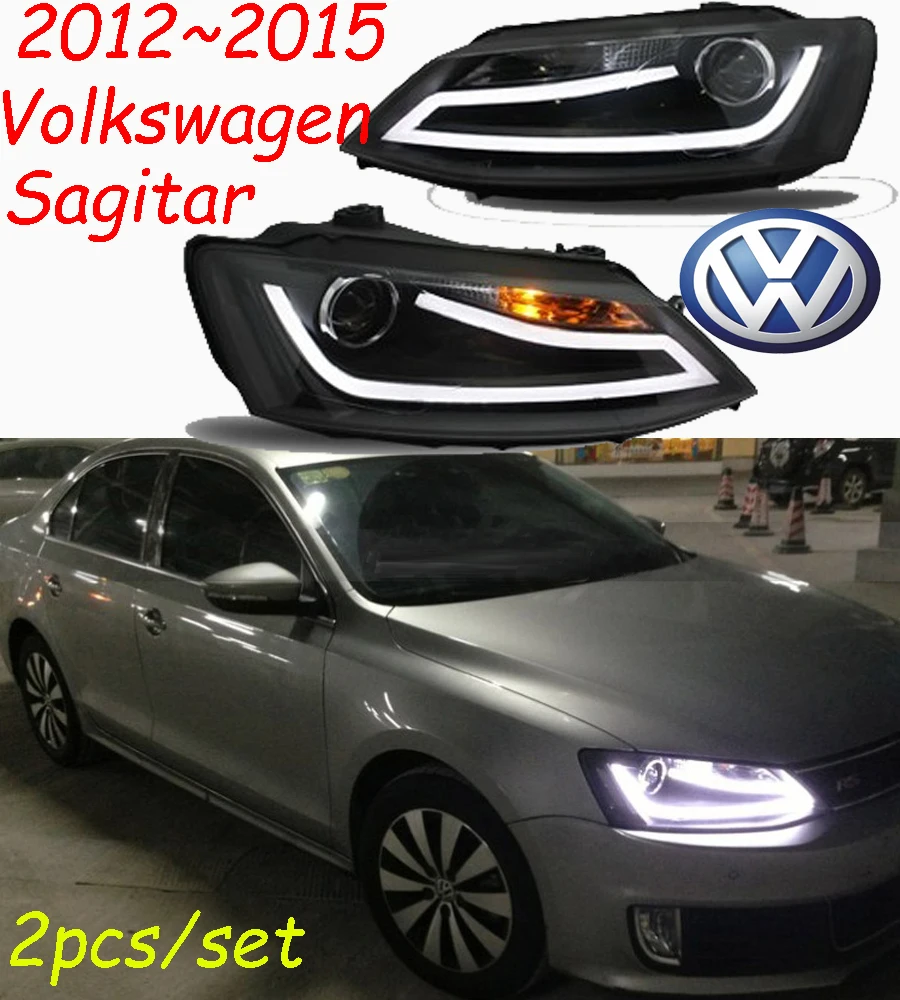 Jetta headlight,2012~2015,Free ship!Jetta fog light,2ps/se+2pcs Aozoom ...