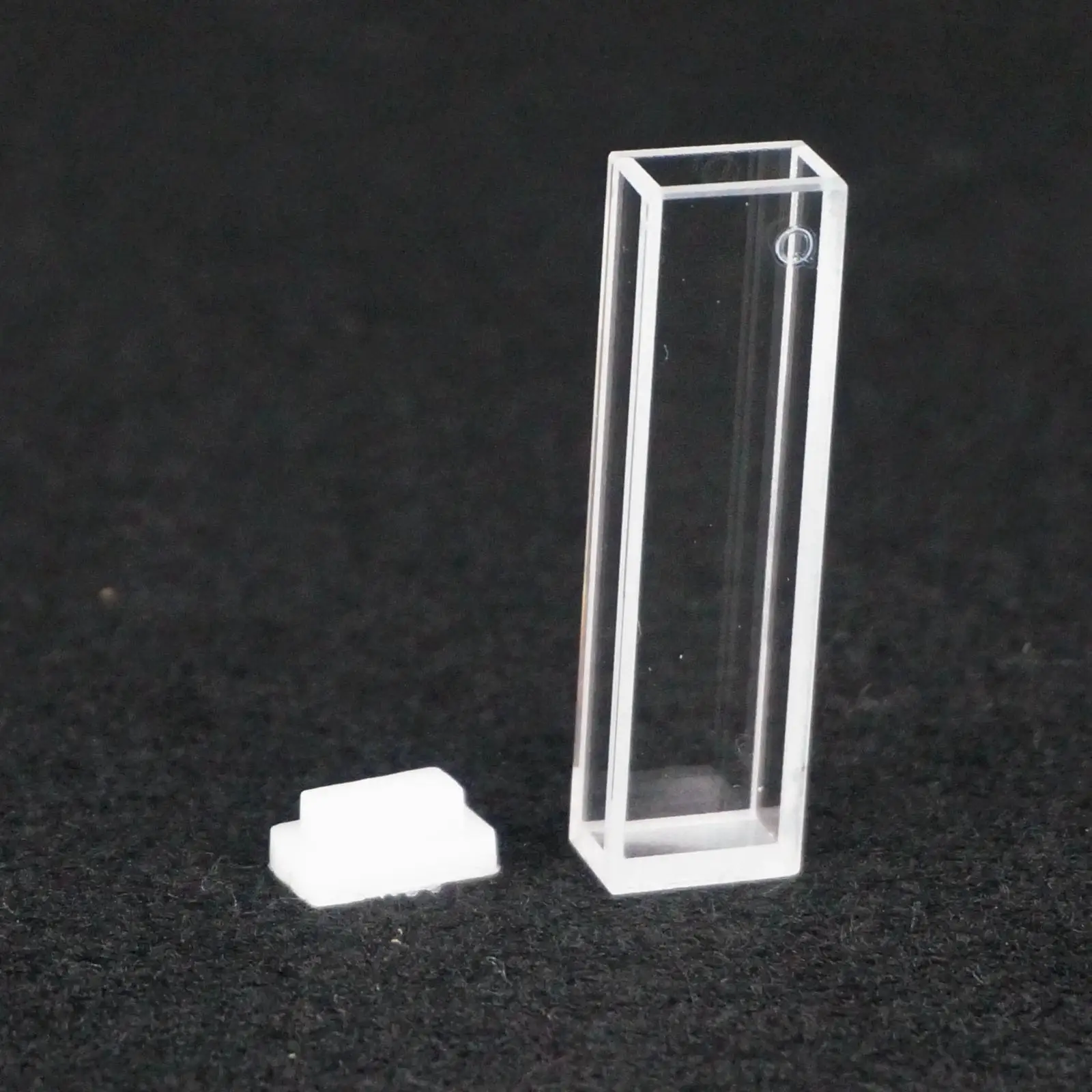 5mm x 10mm Path Length JGS1 Quartz Cuvette Cell With PTFE Lid For ...