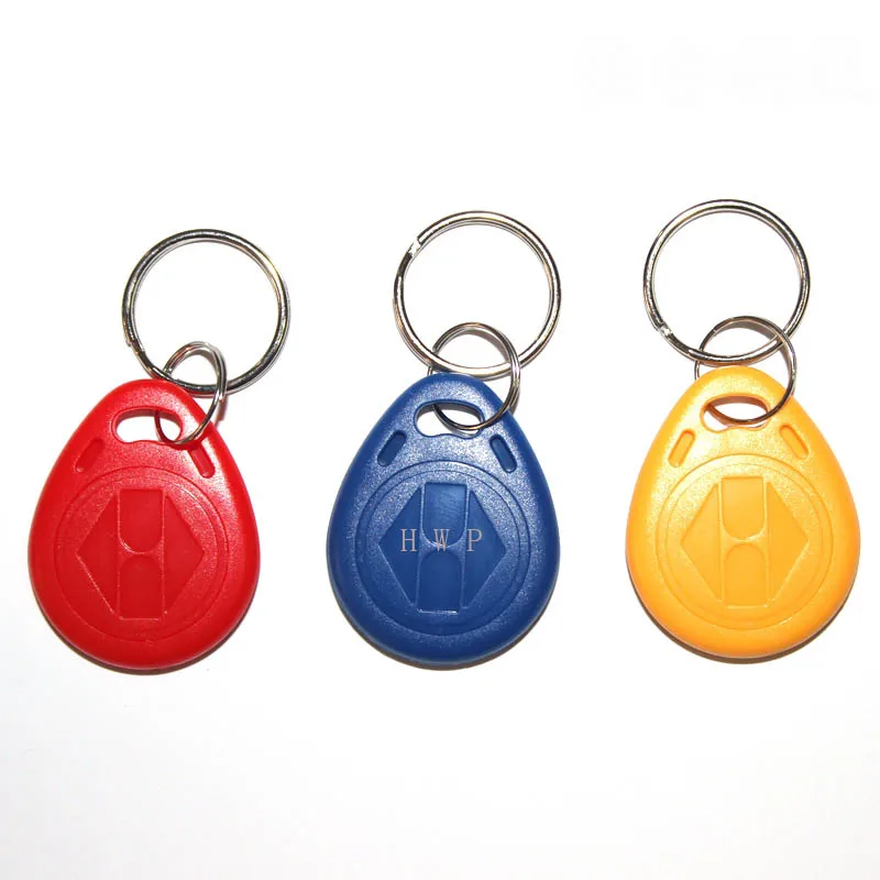 Free shipping 100pcs RFID fob Key Chains Ring TK4100 Proximity ID ...