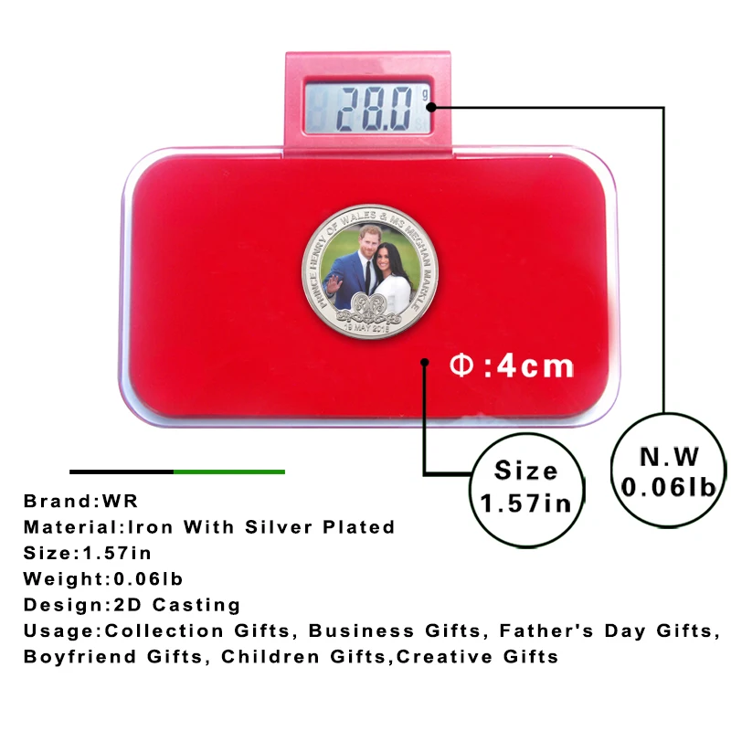 Best Price WR Harry And Meghan Wedding Commemorative Coins Europe ...