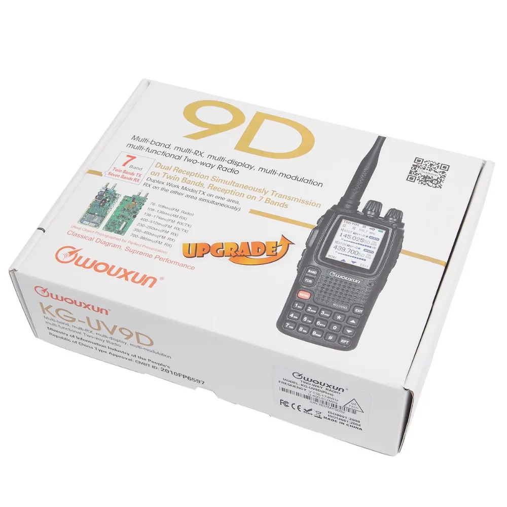 Wouxun KG-UV9D Plus Two-Way Radio Dual-Band 7 Bands Included Air Band Cross Band Repeater add ...