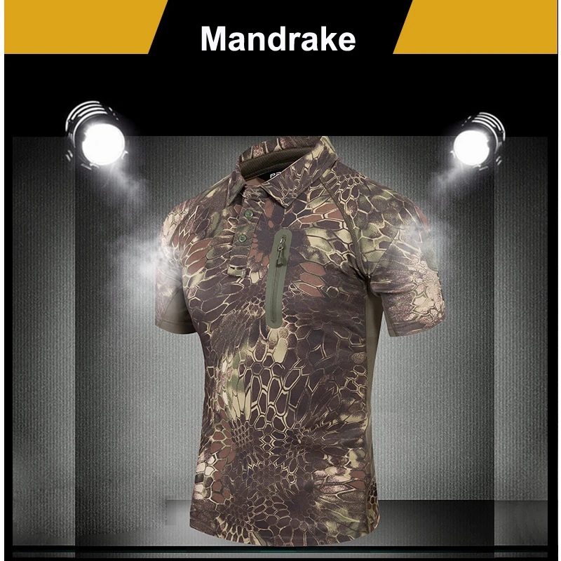 Tactical Range Tee Mandrake Short Sleeve Shirt Kryptek Camo Performance
