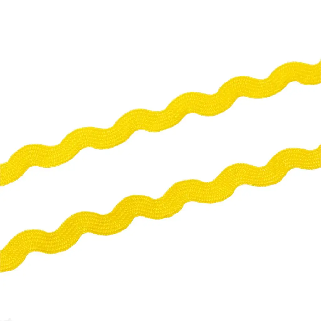 DoreenBeads Terylene Ribbon Ric Rac Trim Yellow 8.0mm( 3/8"),20 M 2015 ...